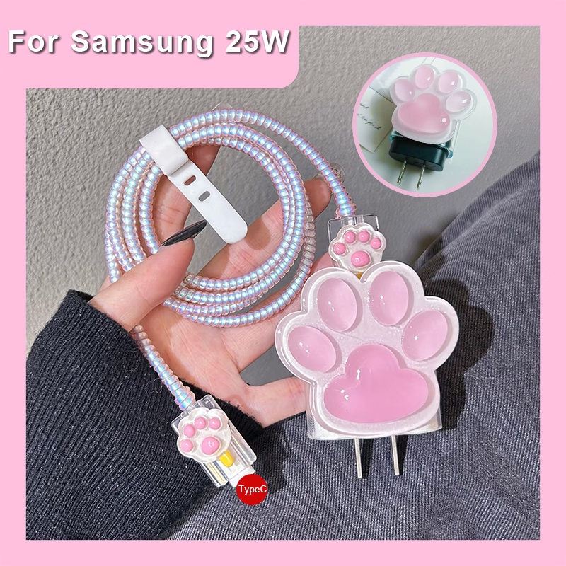 Transparent Charger Protector/Charger Casing for Samsng Galaxy 25W ...