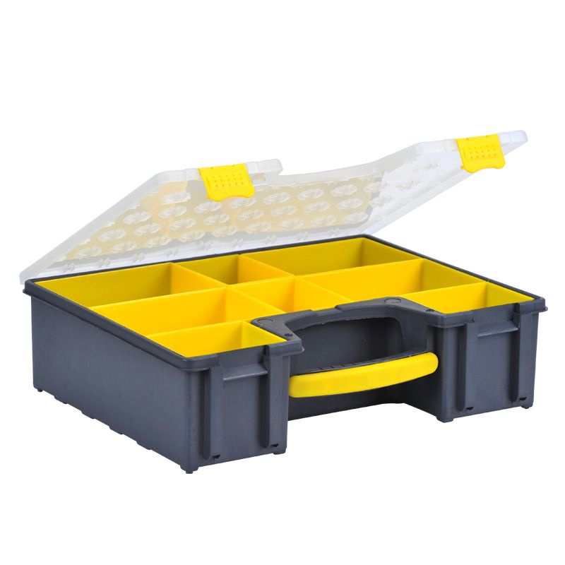 Portable Grid Storage Box Removable Spare Parts Box Plaid Storage Box ...