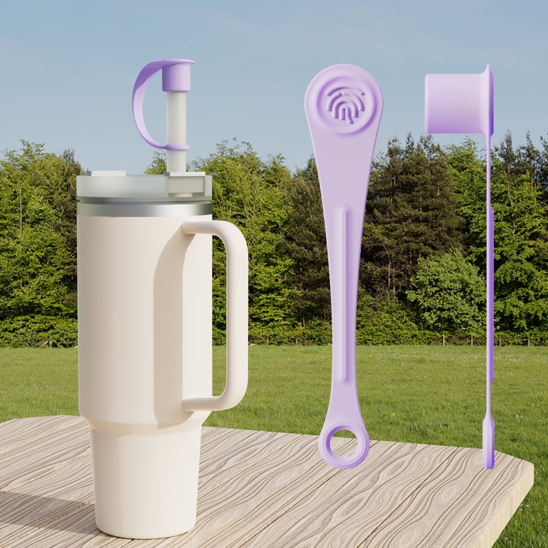 6-10 mm Reusable Silicone Drinking Straw Cap Straw Cover Compatible ...