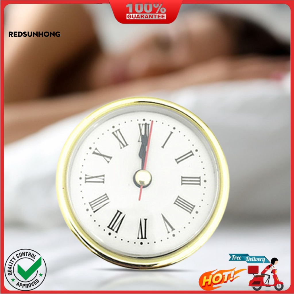 COD 1 Set Insert Quartz Clock Eye-catching High Durability Plastic Mini ...