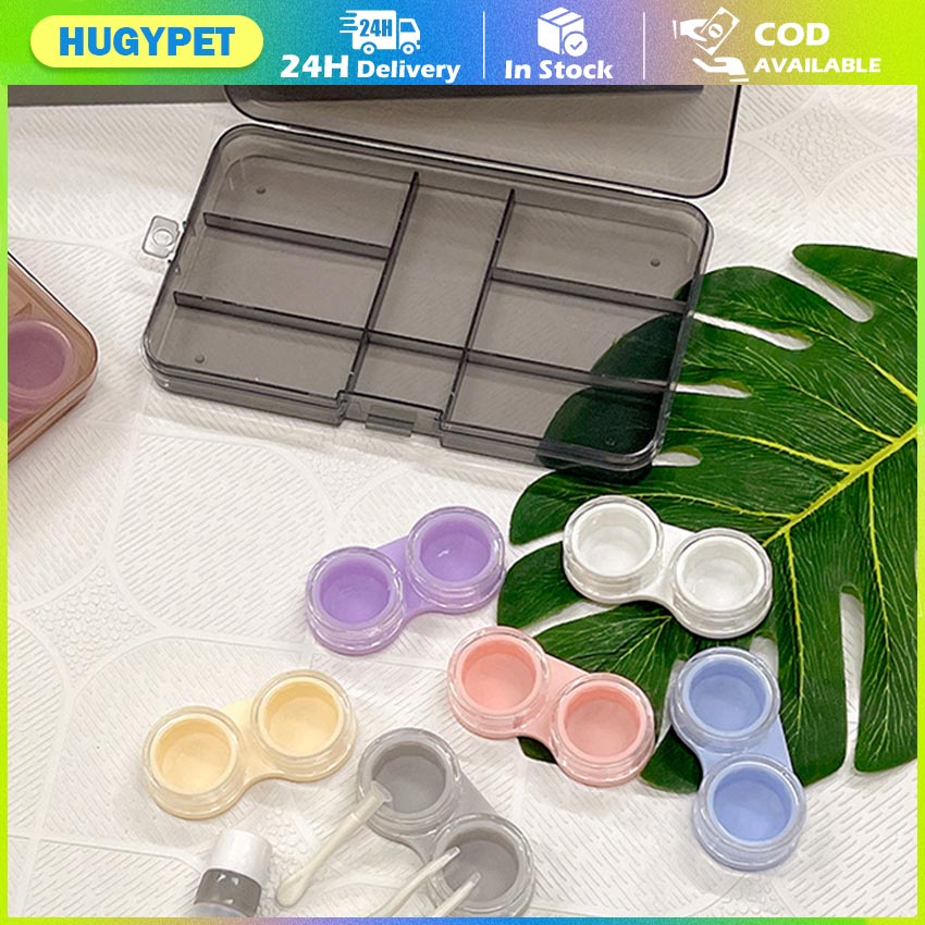 Contact Lens Case Eye Care Kit Organizer Transparent Leakproof Portable ...