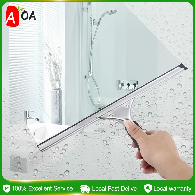 Stainless Steel Window Glass Cleaner Wiper Water Scraper Squeegee For ...