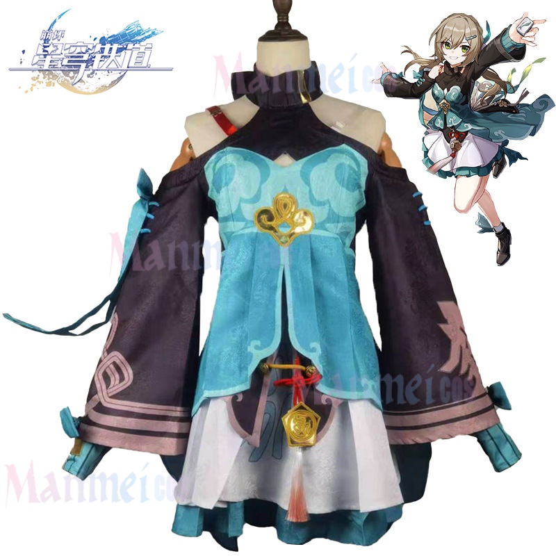 Manmeicos Game Honkai Star Rail Qingque Cosplay Costume Sexy Women ...