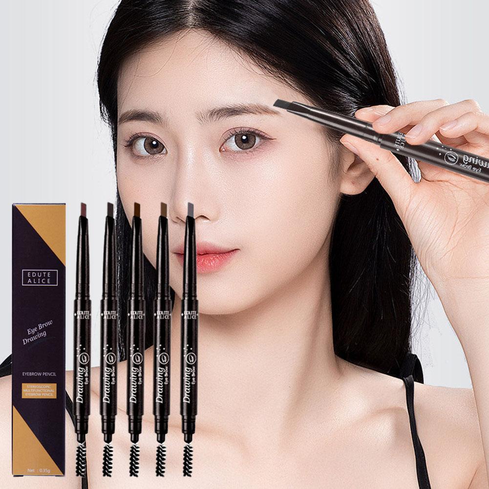 Double Heads Eyebrow Pencil Waterproof Lasting Eyebrow Pen Eye Brow ...