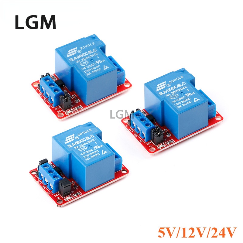 5V 12V 24V 1-Channel Relay Module One Channel 30A with Optocoupler ...