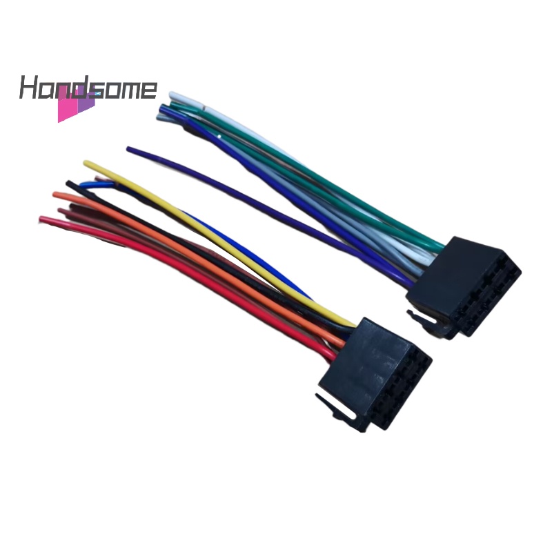 Handsome- Universal Adapters Wire Harness Adapter Female ISO Wiring Car ...