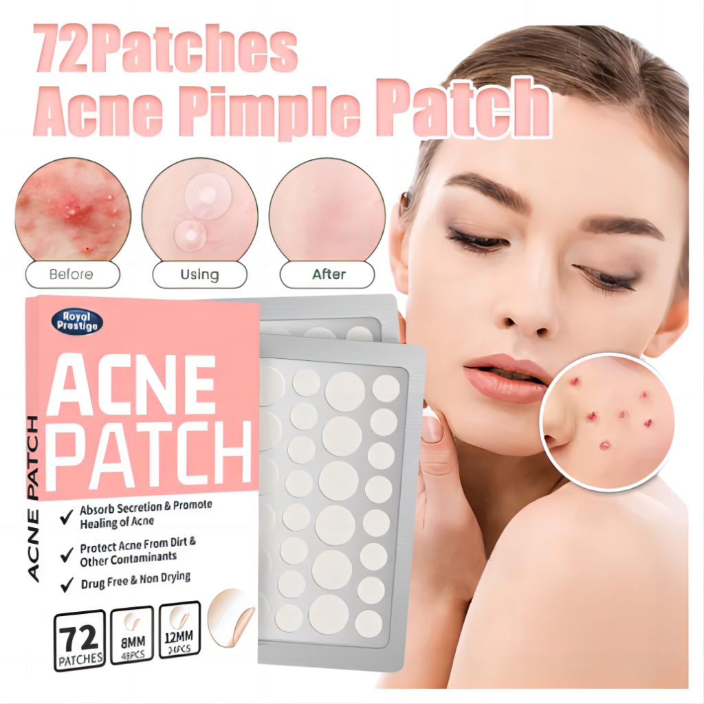 72PCS acne repair patches, waterproof acne patches, invisible acne ...