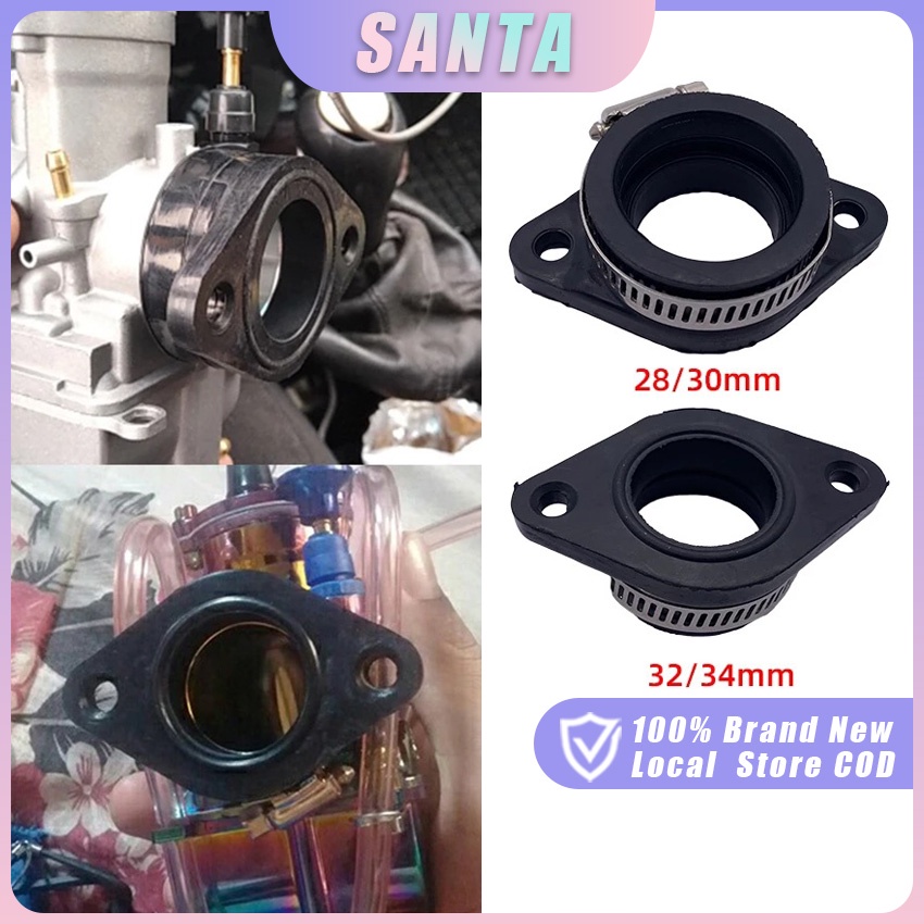 Carburator Carb Rubber Adapter 28 30 32 34mm Inlet Intake Pipe for KOSO ...