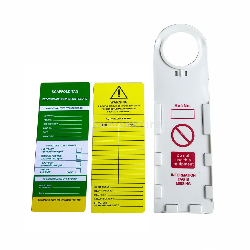 2pcs Safety Scaffolding Inspection Card Security Accident Prevention ...