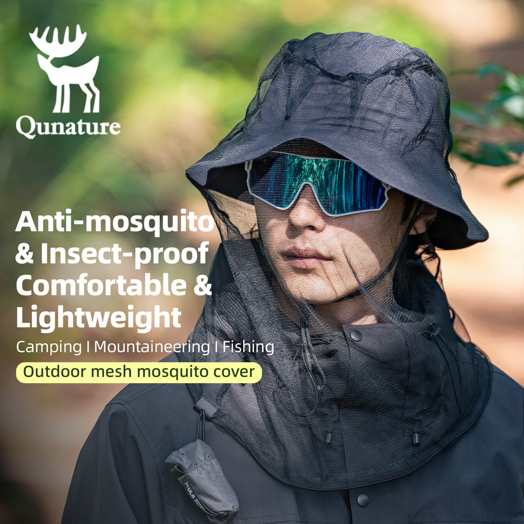 Qunature Outdoor Mesh Mosquito Face Cover Comfortable Lightweight Mesh ...