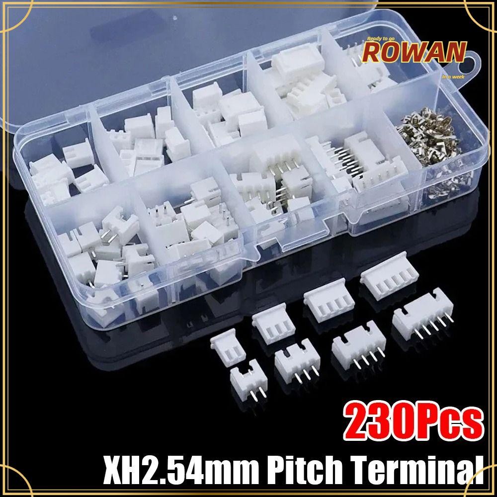 RW-HOME 230Pcs Pin Connector, XH2.54 2p 3p 4p 5pin 2.54mm Pitch Terminal, Male And Female ...