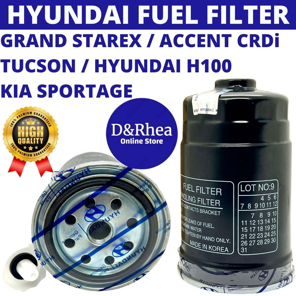 FUEL FILTER HYUNDAI ACCENT / GRAND STAREX / TUCSON /H100 / KIA SPORTAGE ...