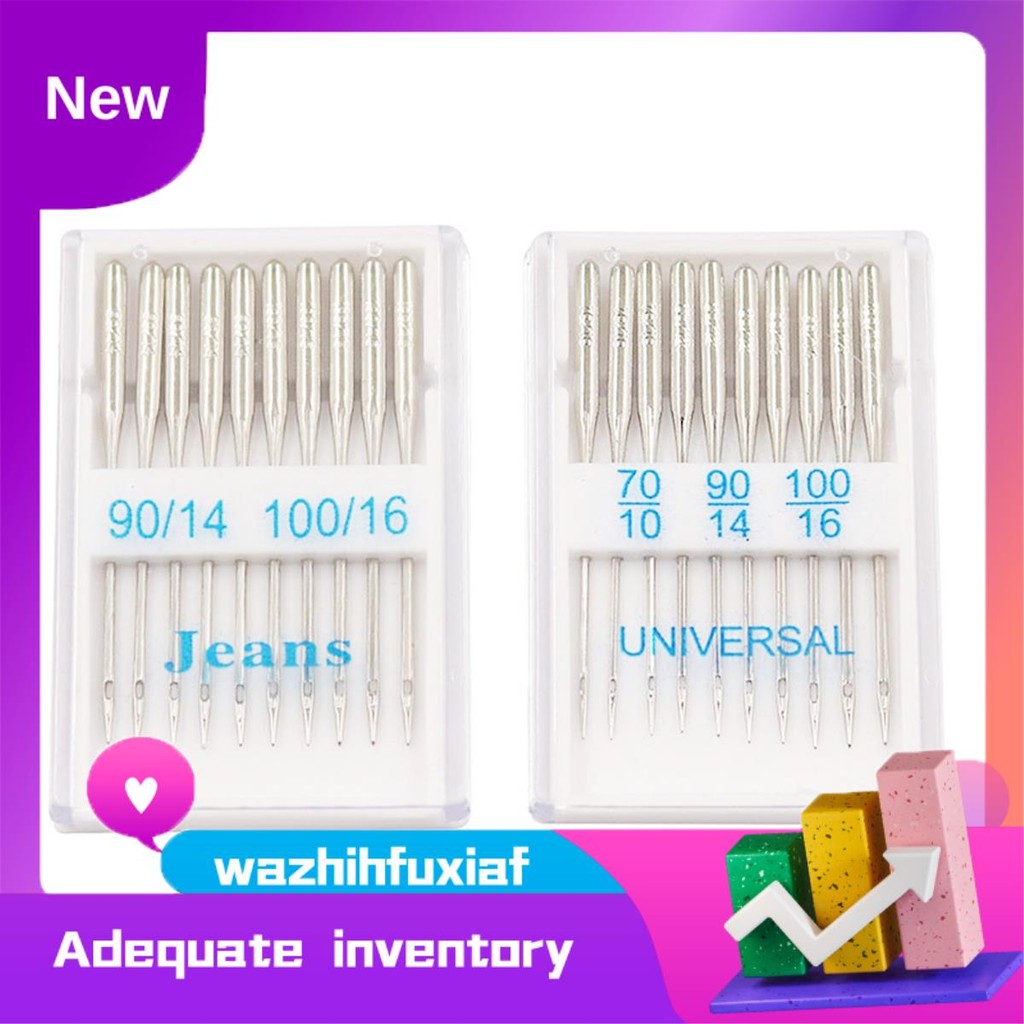 wazhihfuxiaf Sewing Machine Needles Jeans Universal Regular Point ...