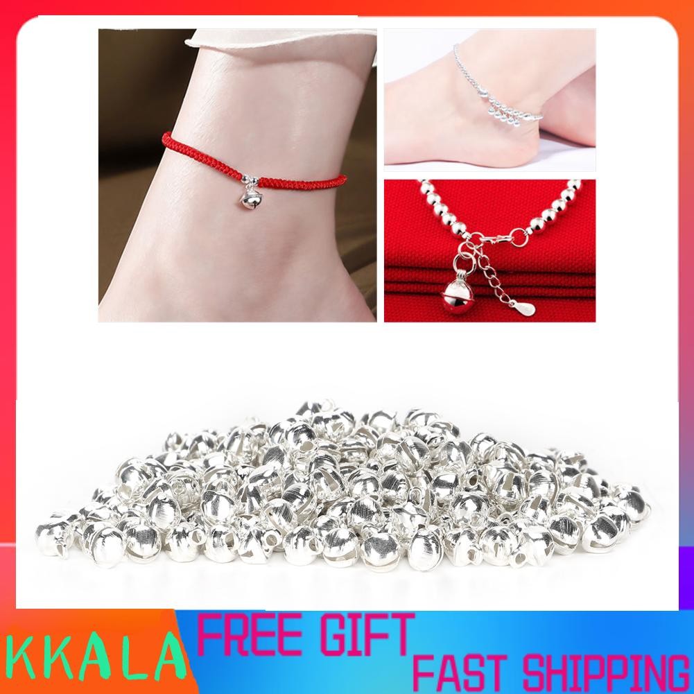Kkala Pssopp 300Pcs Small Bells 6mm Mini Pendant Bell Set Iron Material ...