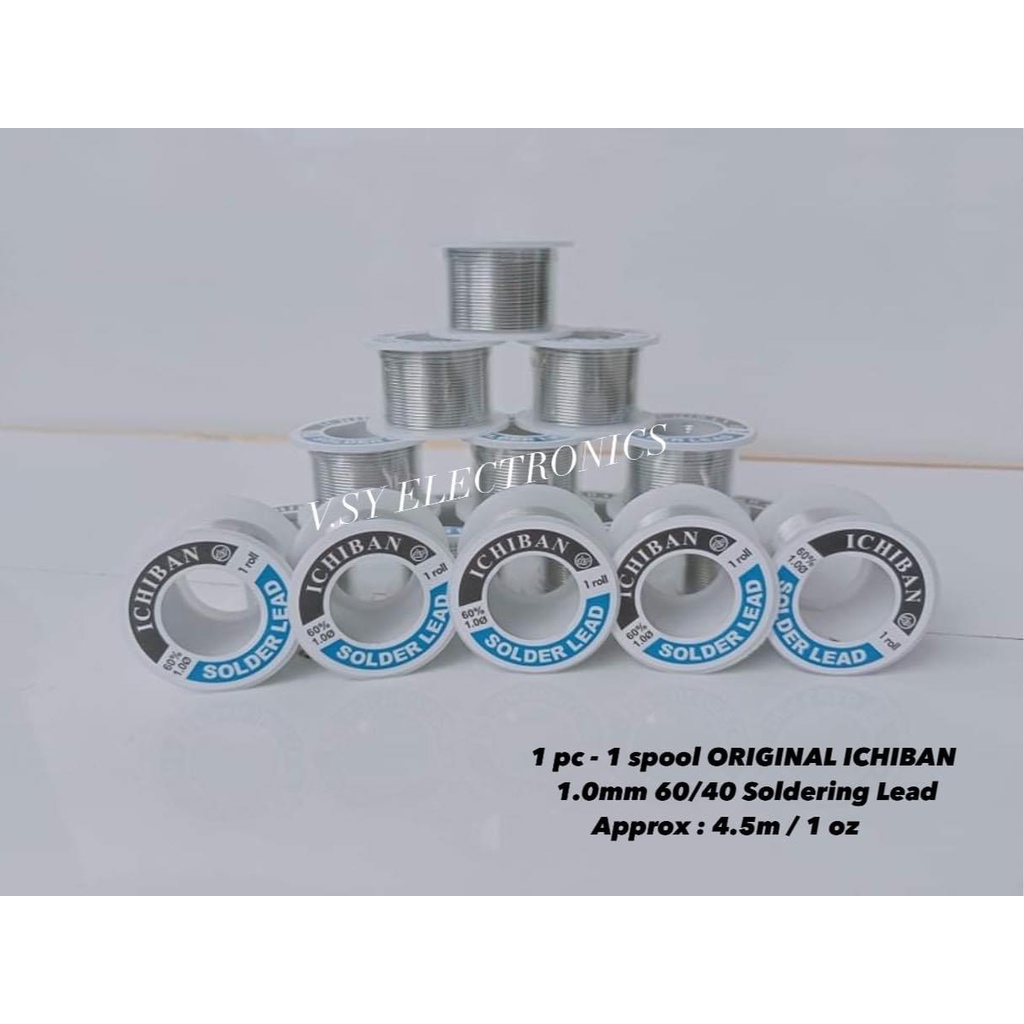 1 pc - ORIGINAL ICHIBAN Soldering Lead small spool 1mm Aprox: 4.5m long ...