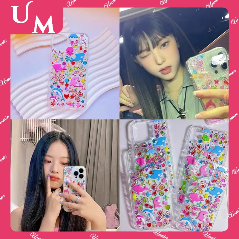 Powerpuff Girls Hanni Same Phone Case Fashion Colour Diamond Dolphin ...