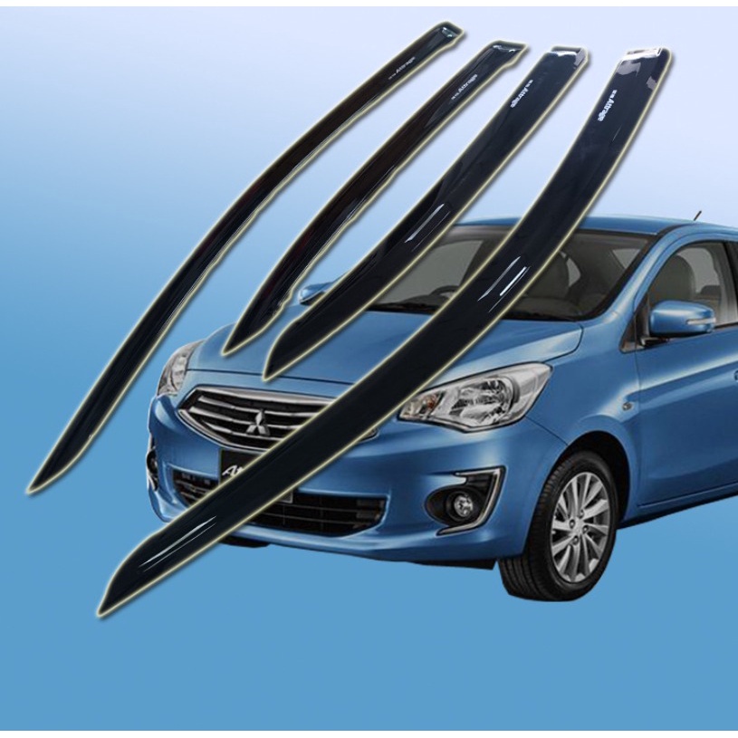 Mitsubishi ATTRAGE Four-door Weathershield Modified Window Glass Rain ...