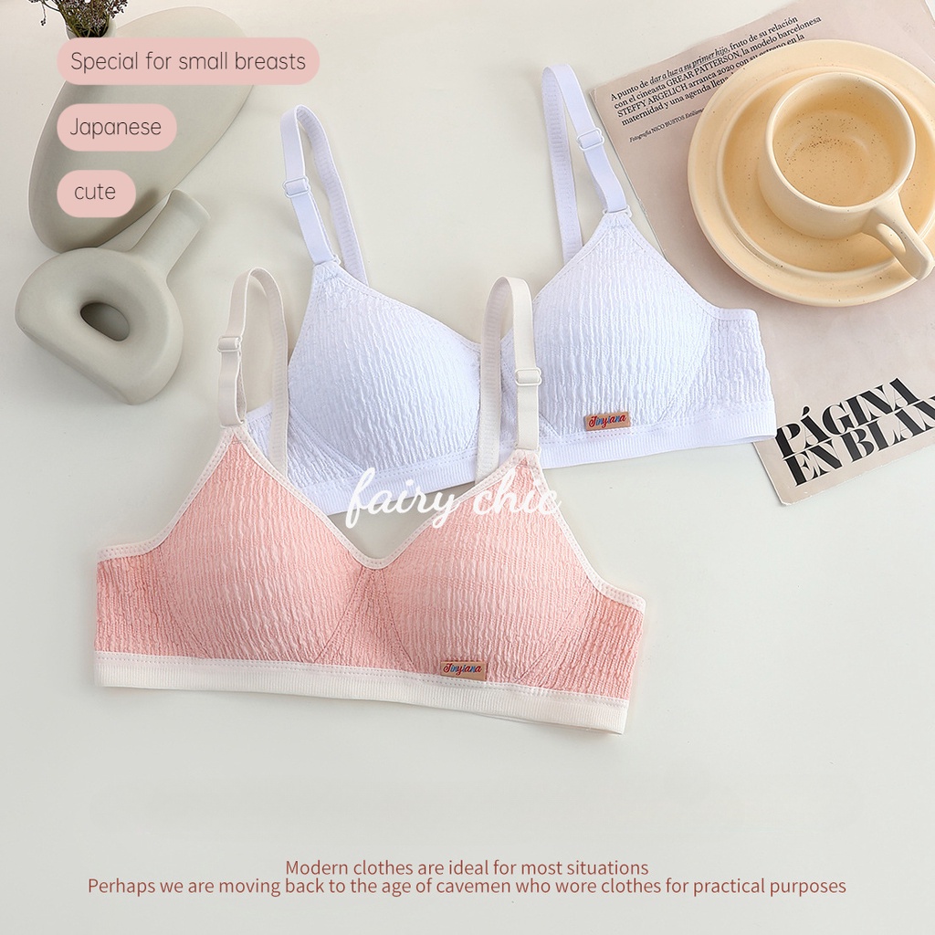 Cream Puff Bra teen underwear Sexy pure erotic style bra Small breast ...
