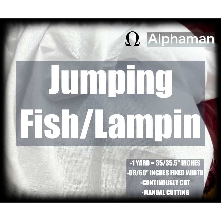 Jumping Fish Lampin 100% PURE COTTON fabric clot 28 inches per cut 36 ...
