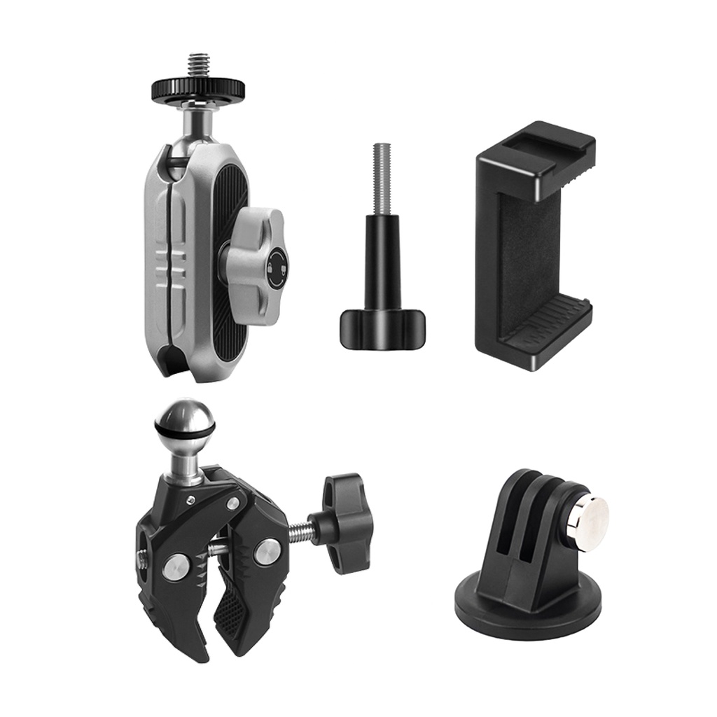 [COD]Camera Mounts Clamp Mount Bicycle Handlebar Adapter Mount Aluminum ...
