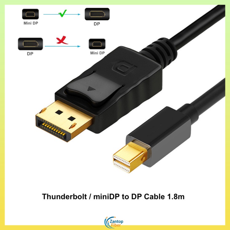 Mini DP to DP 1.8M Cable Mini DP to DP Converter Cable | Shopee Philippines