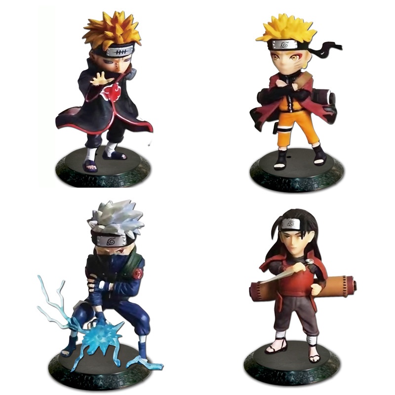 4Pcs/Set Anime Naruto GK Akatsuki Figures Senju Hashirama Hatake ...