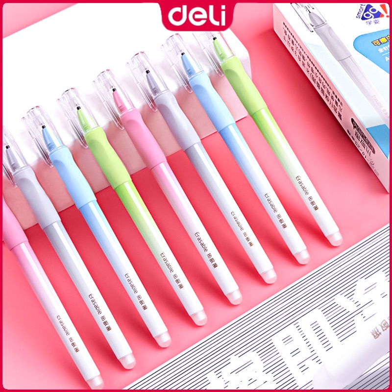 Deli A660 Correctable Black Gel Pen 0.5mm Erasable Pens School Supplies ...