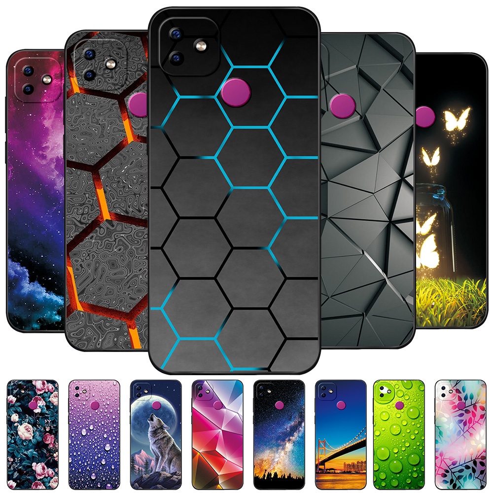 Tecno Spark 10 10C / Spark 10 Pro Case Fashion Black Soft Phone Casing ...