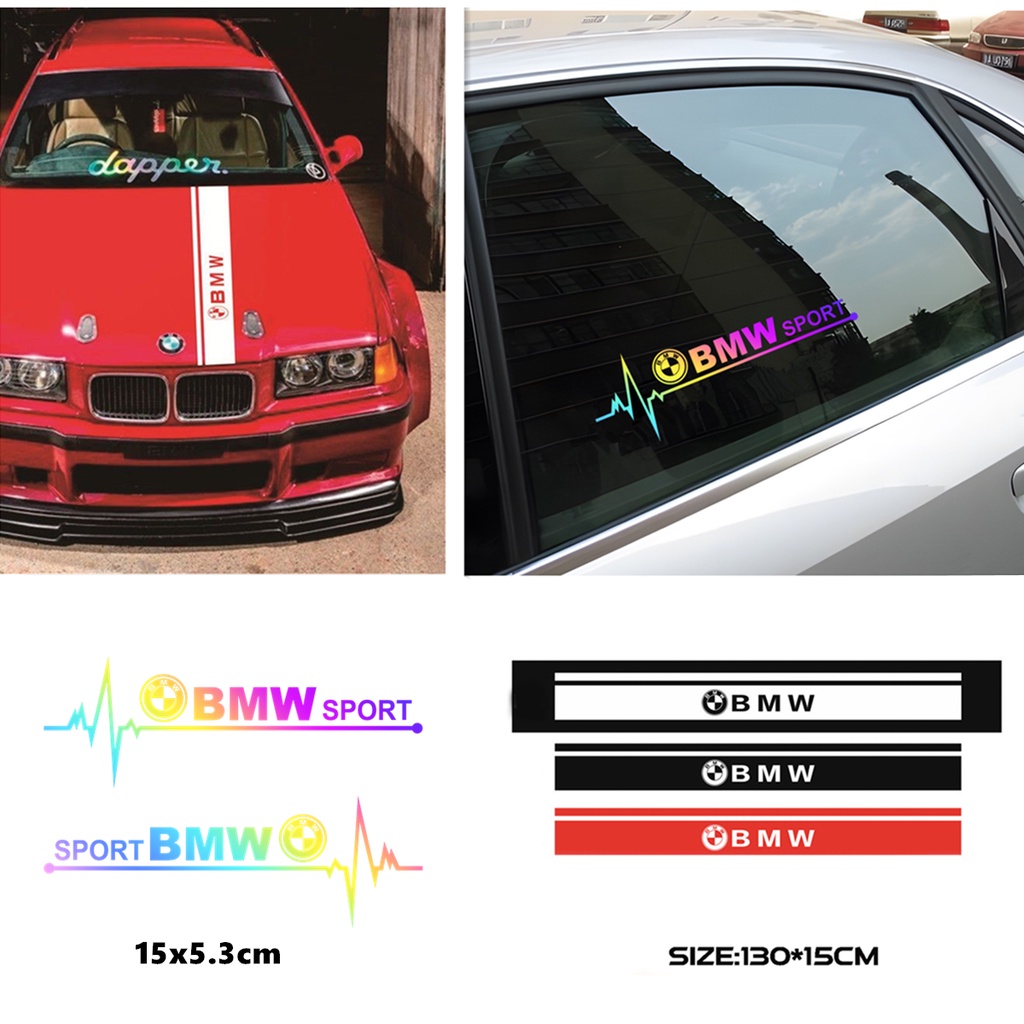 BMW Car Label Tag Hood Cover Car Bismillah Door Sticker Window Decals ...
