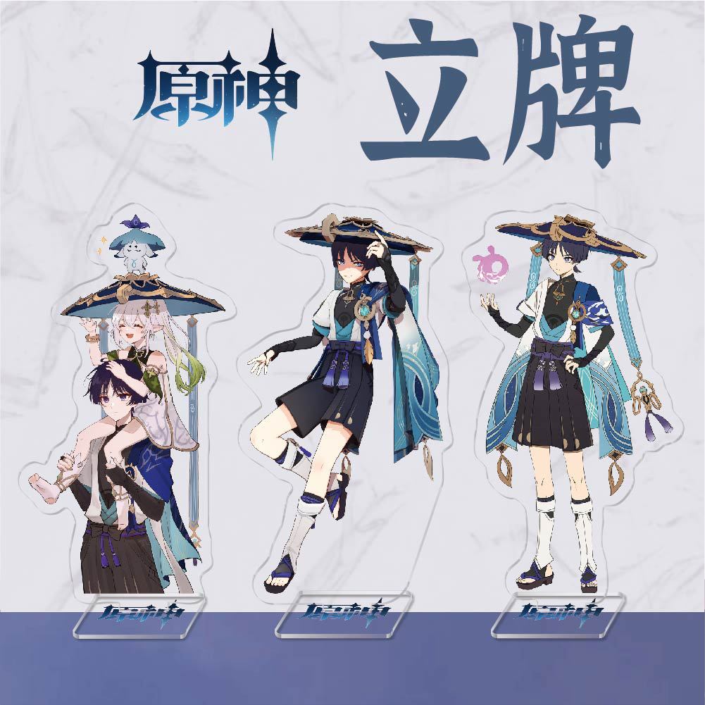 Genshin Impact Wanderer Acrylic standing cards anime games character ...