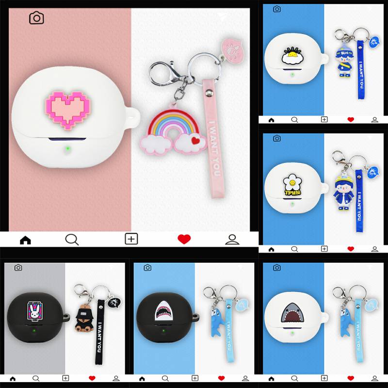 C418 Soundpeats clear case / AIR4 pro CASE Silicone Protective Case Dust-proof Protective Case ...