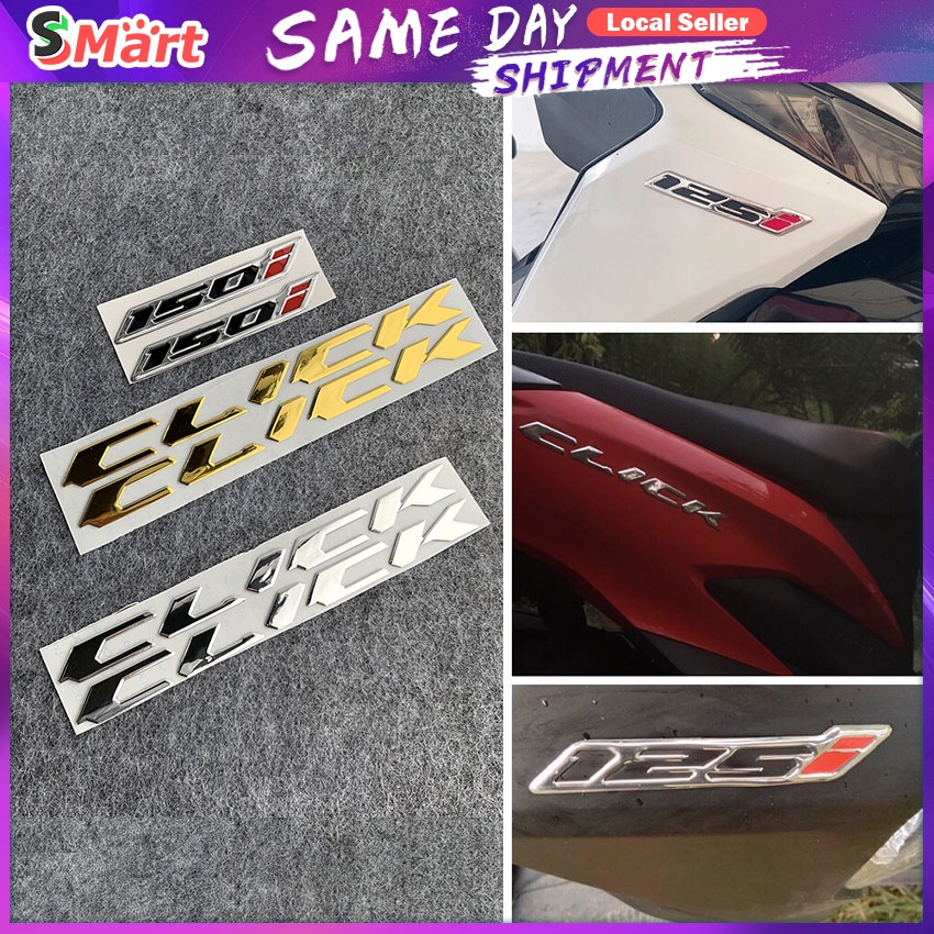 2pcs 3D Honda Click Sticker Letter Emblem Waterproof Badge Decal Tank ...