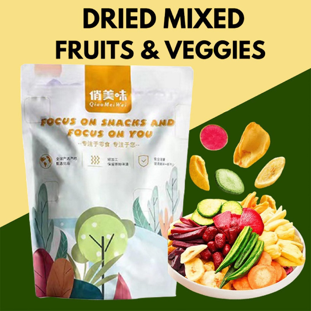 Dried Mixed Fruits And Vegetable Crisp Assorted Snack 12 in 1 Fruit ...