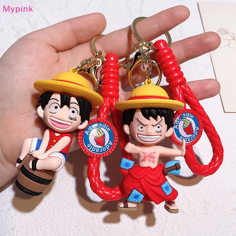 Mypink One Piece Keychains Anime Monkey D. Luffy Tony Chopper Roronoa ...