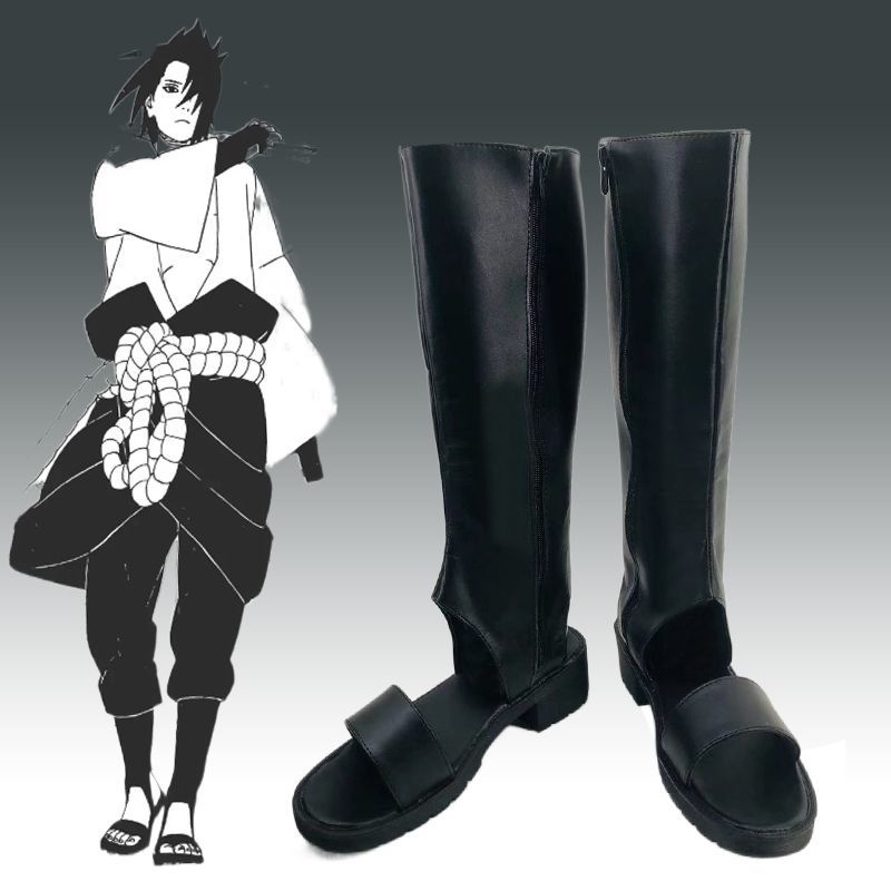 Naruto Uchiha Sasuke Cosplay Shoes Fashion Cosplay Unisex Boots Custom ...