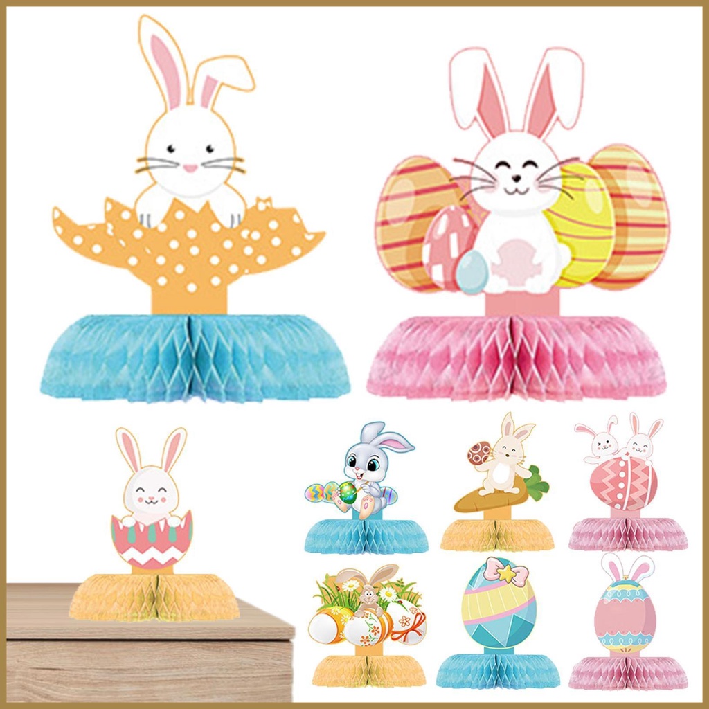 Bunny Party Centerpiece 9 Pcs Bunny Birthday Party Supplies Honeycomb ...