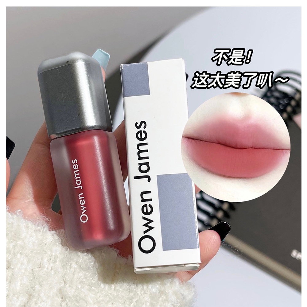 Owen James Small Silver Tube Lip Gloss Matte Fog Surface Velvet Not ...