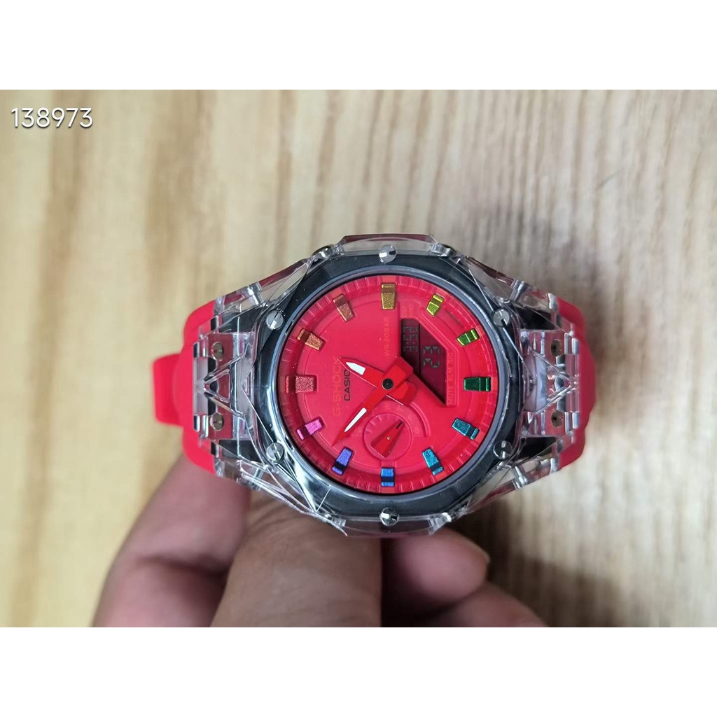 G-SHOCK GA-2100SRS AP Series Red Sports Watch Ga2100 AP Rainbow ...
