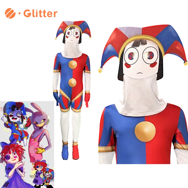 The Amazing Digital Circus For Girl Cosplay Costume Pomni Cartoon ...