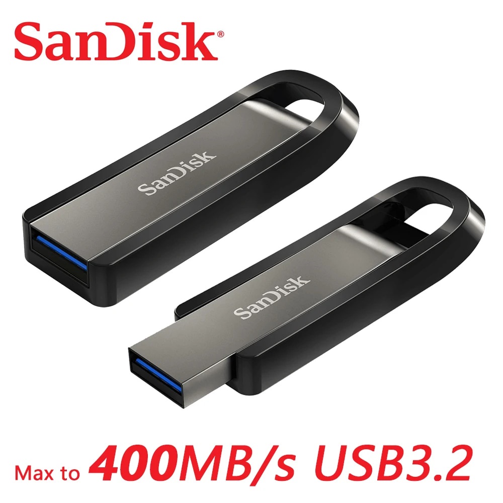 SanDisk Extreme GO CZ810 Pendrive USB 3.2 Solid State Flash Drive 128GB ...