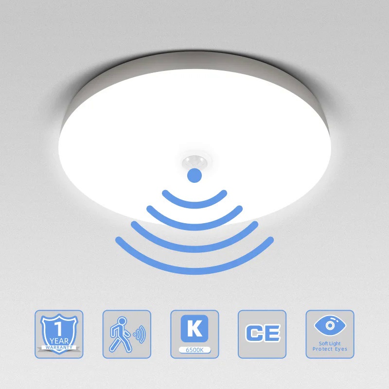 PIR Motion Sensor Modern LED Ceiling Lamps 110V 220V Corridor Staircase ...