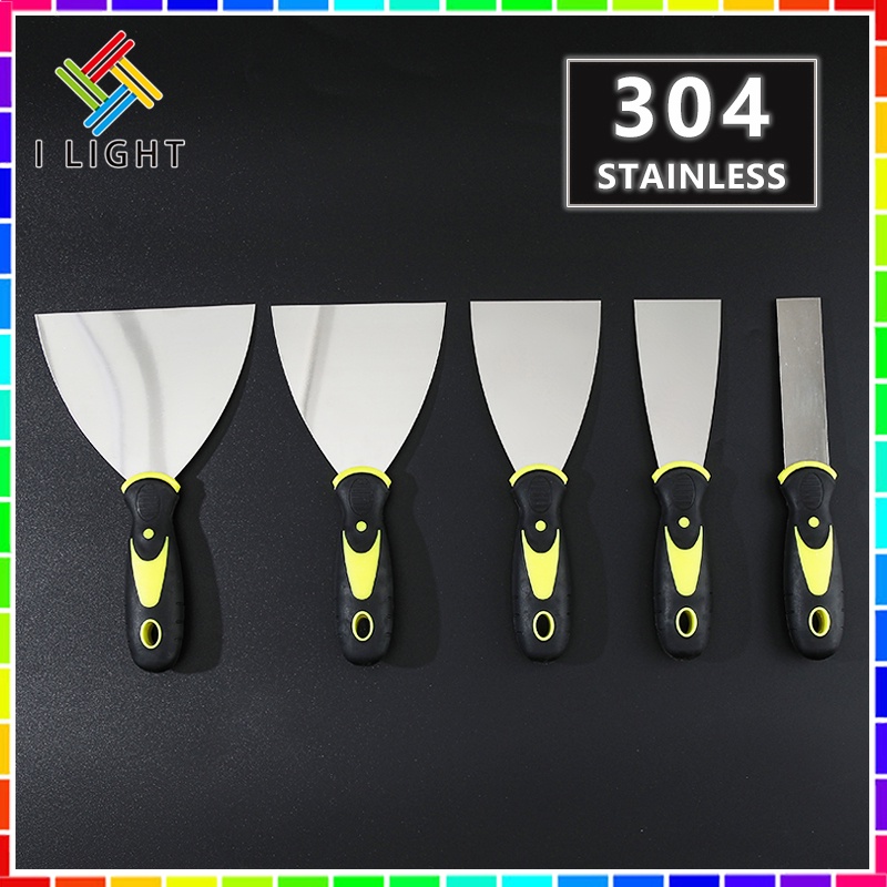 （Fast Delivery）1/2/3/4/5 Inch 304 Stainless Paint Scraperputty Scraper ...