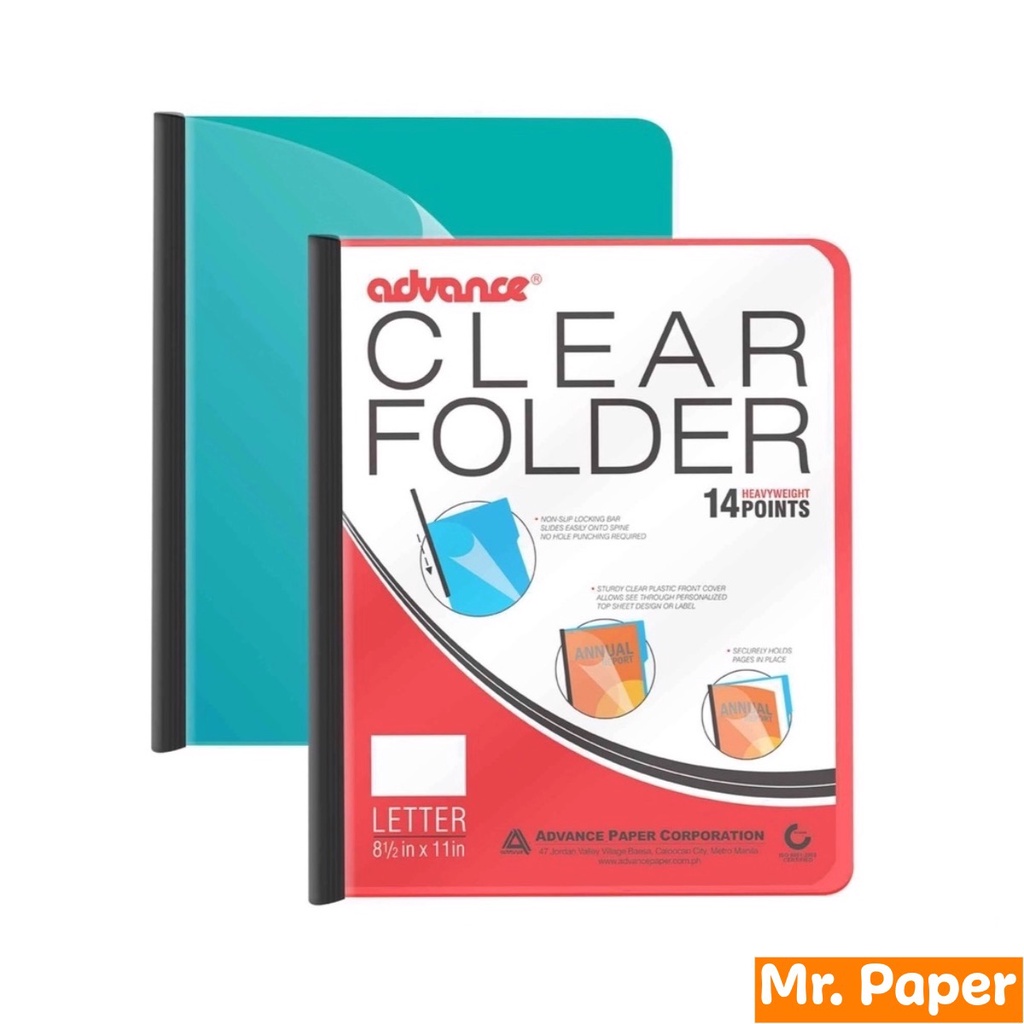 Advance Clear Slide Folder | Mr. Paper | Shopee Philippines