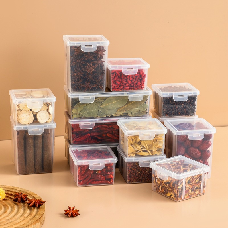 Food Preservation Box Kitchen Fresh box Crisper Box Spice Box Sealed ...