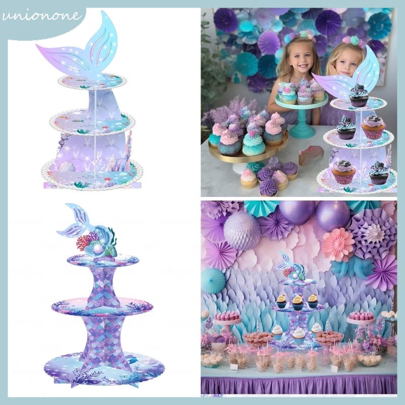 One Charm 3tier Cupcake Stand Cardboard Dessert Tower Holder Stands