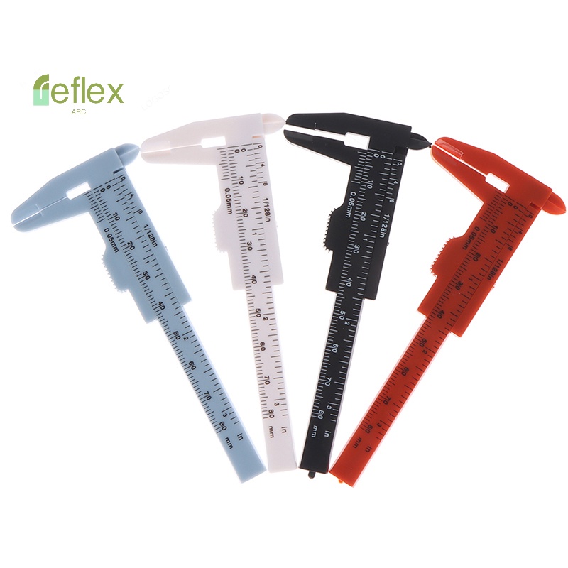Reflex Arc 1pc Portable Dual Scale 0-80MM Plastic Eyebrow Measuring ...