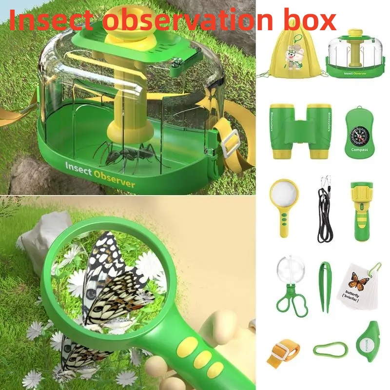 Bugs Viewer Outdoor Insect Box Magnifier Observer Kit Insect Catcher ...