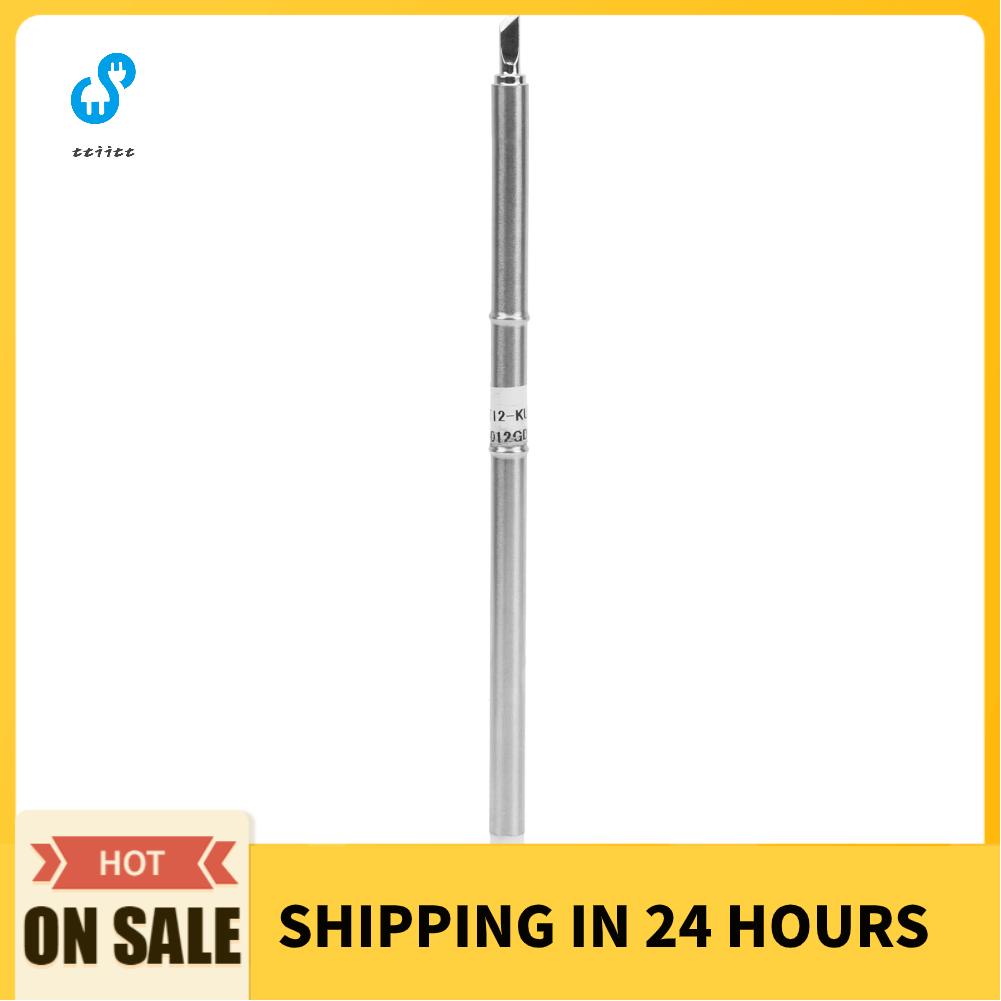 Ttiitt T12-KU Soldering Solder Iron Tips 13.8cmx0.55cm For Welding ...