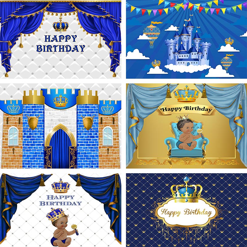 Prince Backdrop For Photography Baby Shower Kids Children Girl Boys ...