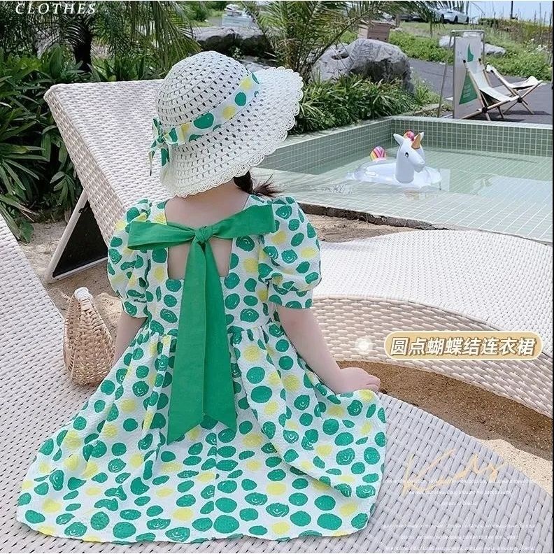 BNS （Dress+Hat）Dress for kids girls clothes 3 to 4 to 5 to 6 to 7 to 8 ...